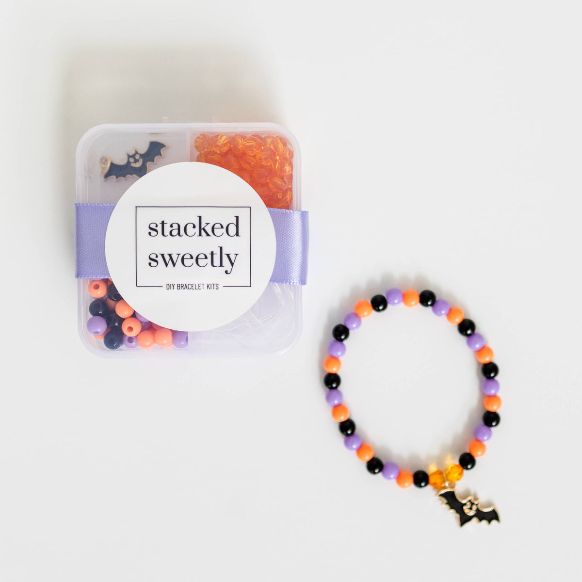 Halloween Craft Mini Stretchy Bracelet Kit Bat – USHER & CO